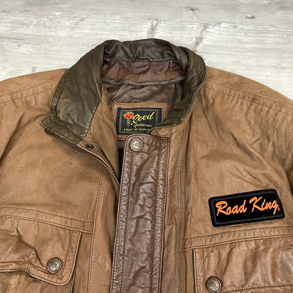 Vintage Leather Harley Davidson Road King Jacket 44r … - Gem